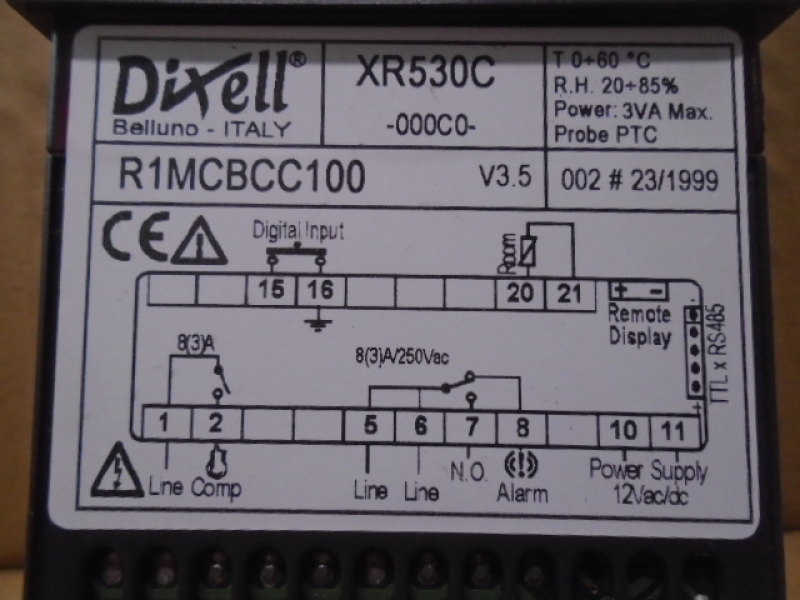 Dixel XR530C -000C0- regelaar. - Kopen bij Spierings Koeltechniek